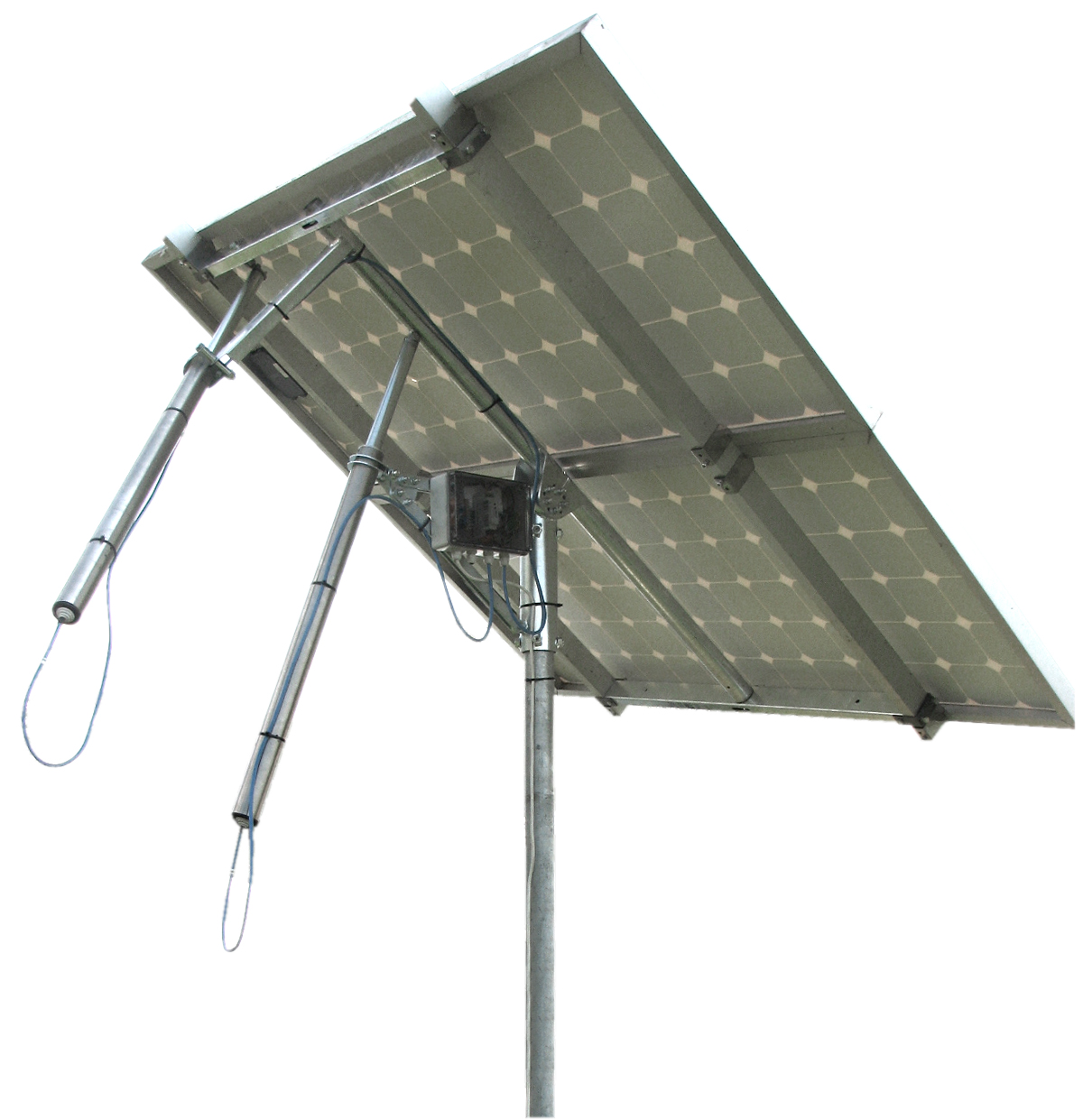 Solar Tracker 2-axis ST44M2V2P w backstr. for 2 pan. / 0124 / ST44M2V2P ...