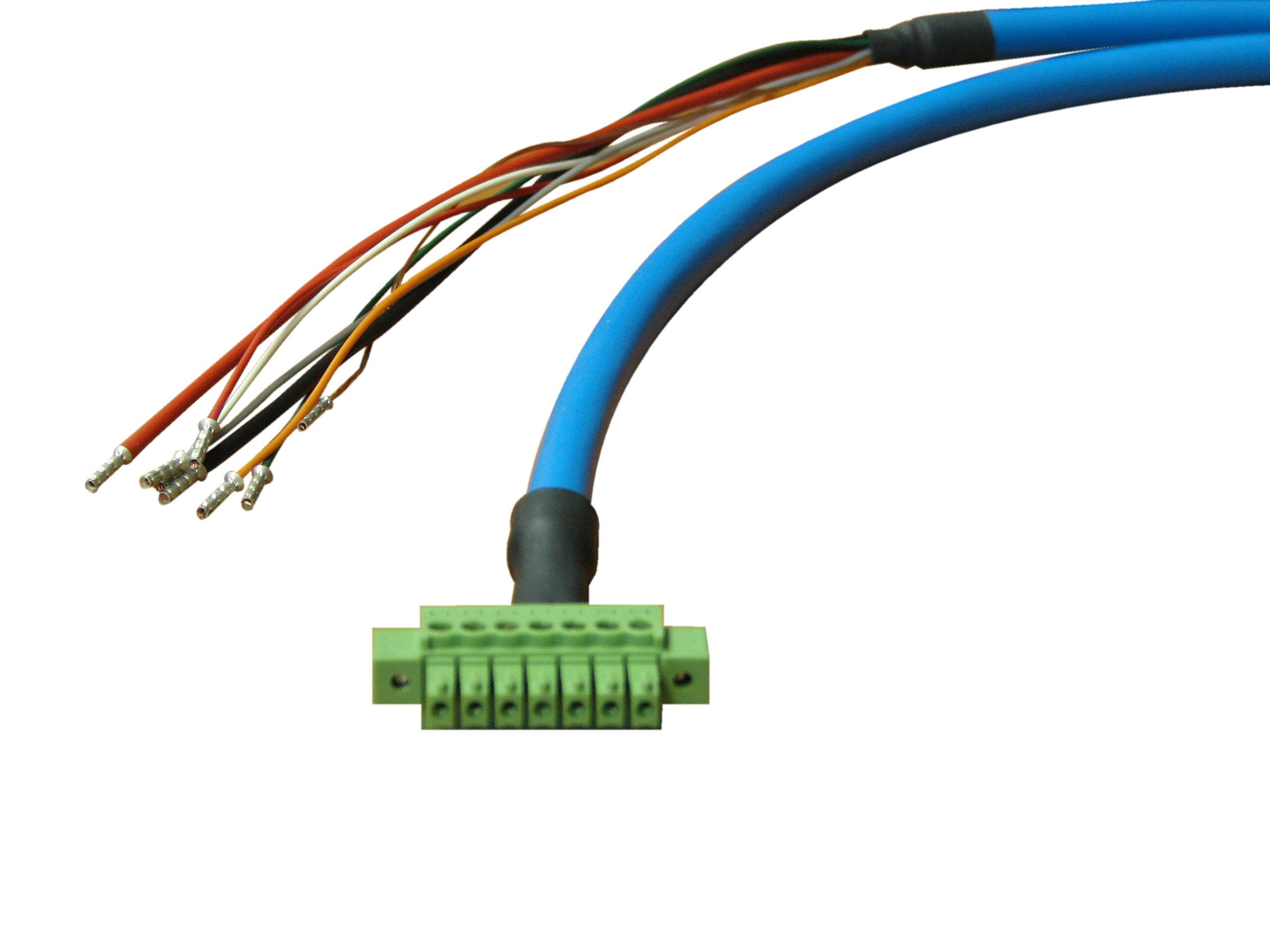 Int. Cable SM4M3 w con 7pin-OPEN L=17m 2x1+6x0.22 - Solar Motors