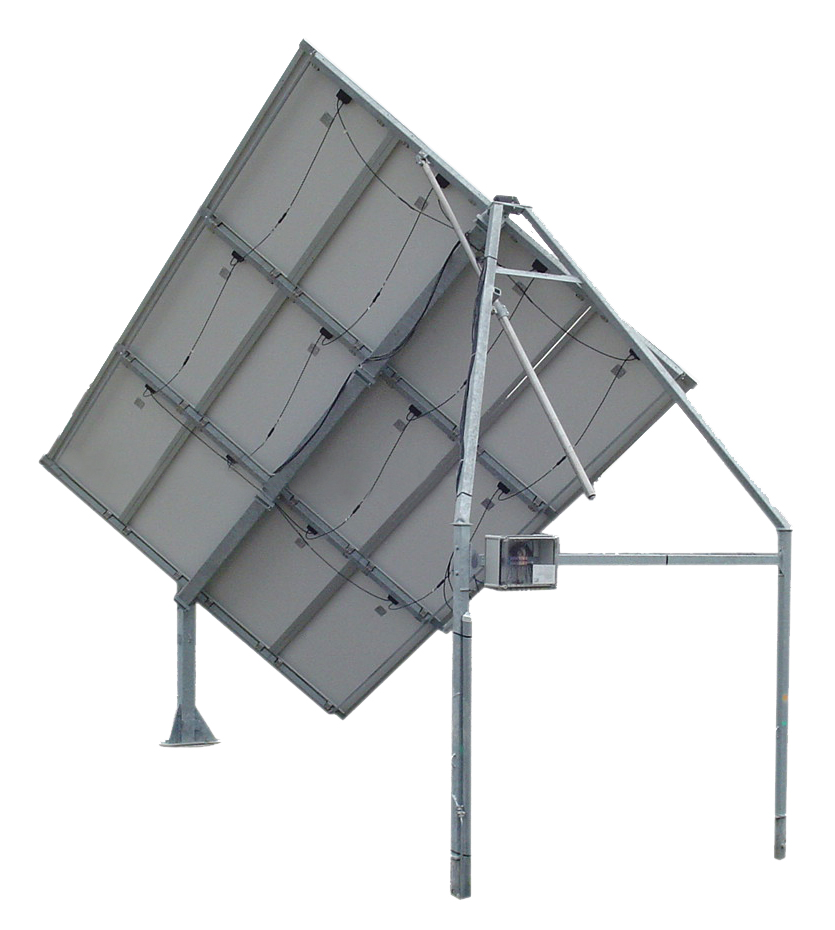 Solar Motor Sun Tracer ST12SLT 1-axis with backstructure for 12 panels ...